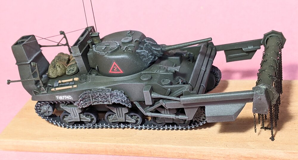 1/76 Sherman Crab Airfix/Matchbox/Dragon/S&Smodels kit bash conversion ...